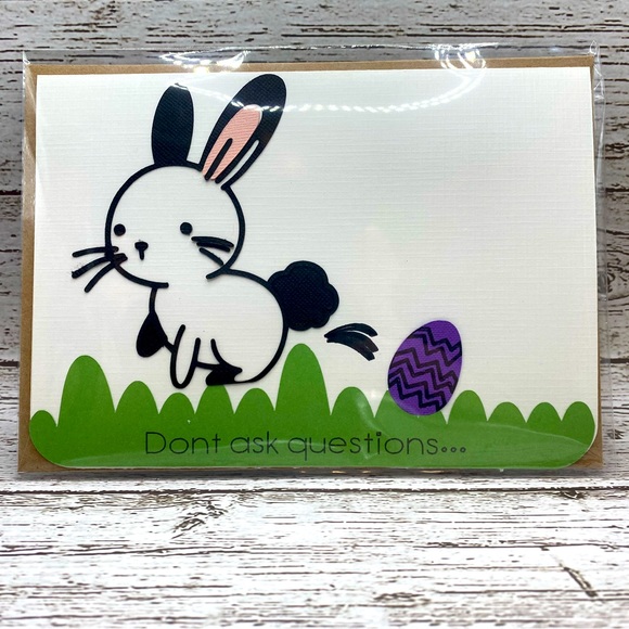 Party Supplies | Happy Easter Bunny Popping And Egg Out Card | Poshmark